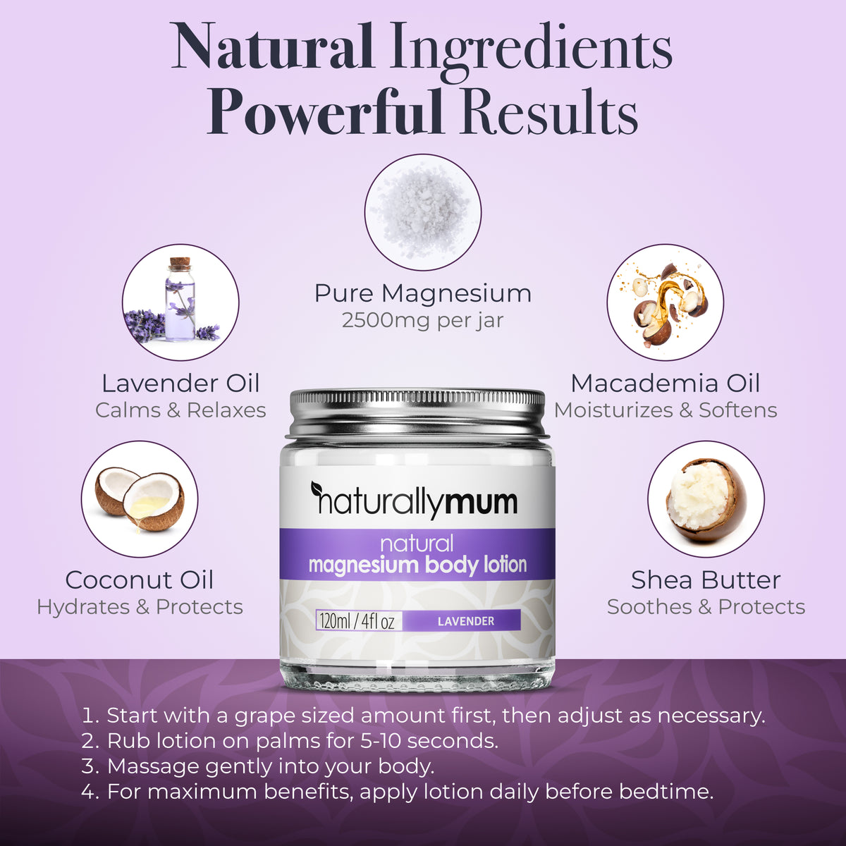 Magnesium Body Sleepy Lotion - Naturally Mum